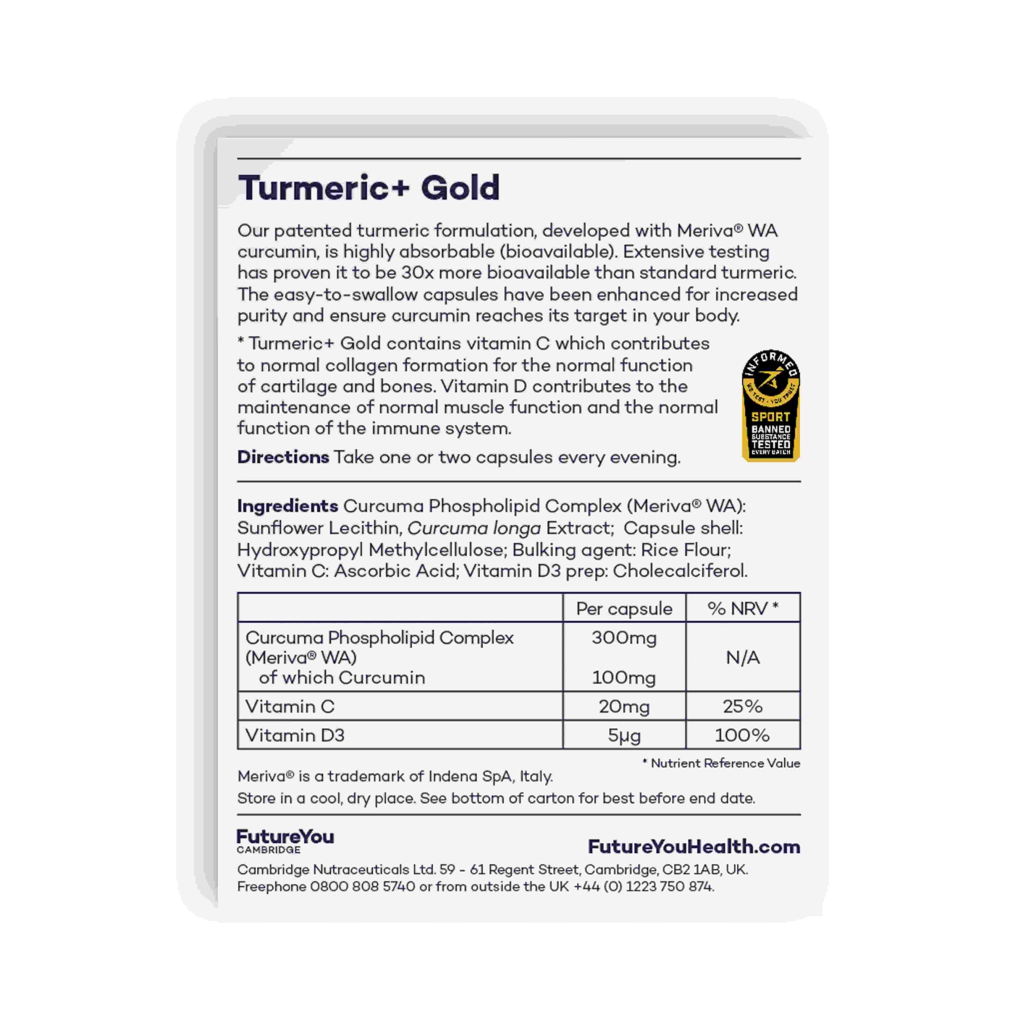 Turmeric+ Gold Capsules with Curcumin