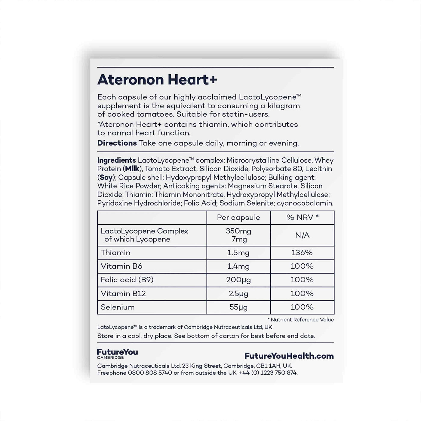 Ateronon Heart+ | The LactoLycopene 'Tomato Pill'