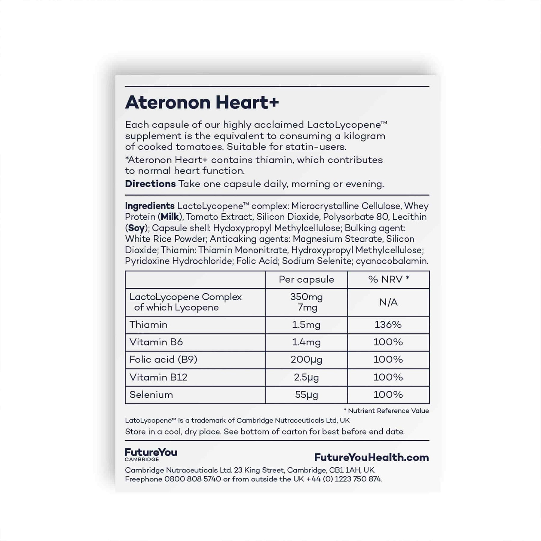 Ateronon Heart+ | The LactoLycopene 'Tomato Pill'
